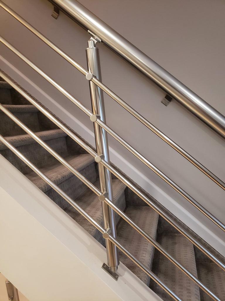 Modern Stairs Balcony Hand Rail Staircase Railing Kit - Aluminium Knee ...